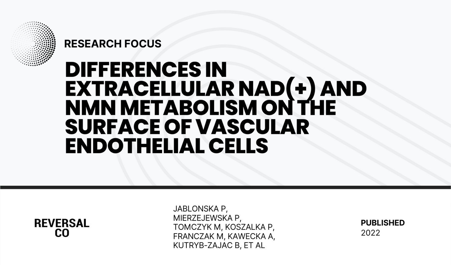 Differences in Extracellular NAD(+) and NMN Metabolism on the Surface – Reversal Co