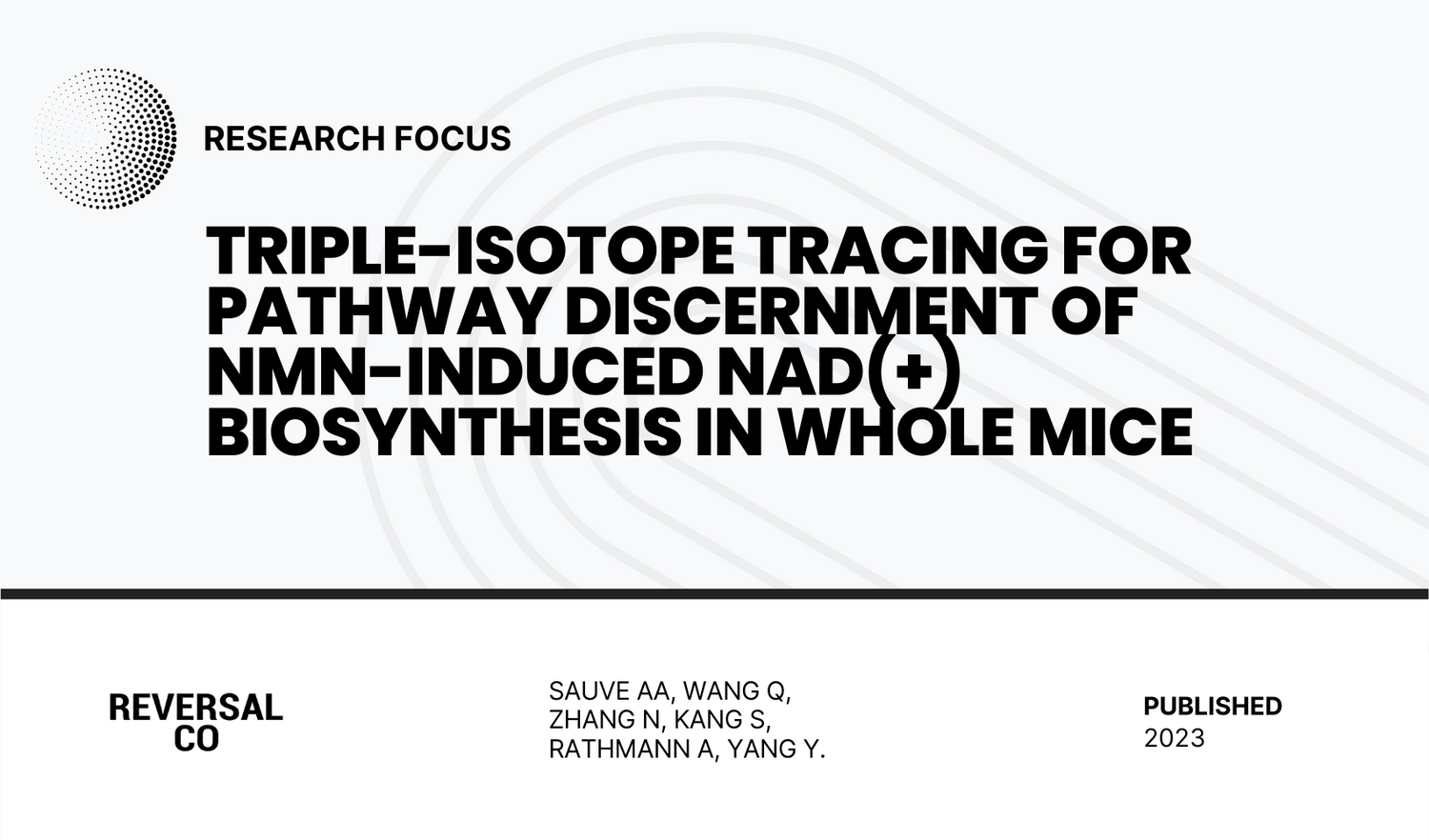 Triple-Isotope Tracing for Pathway Discernment of NMN-Induced NAD(+) B ...